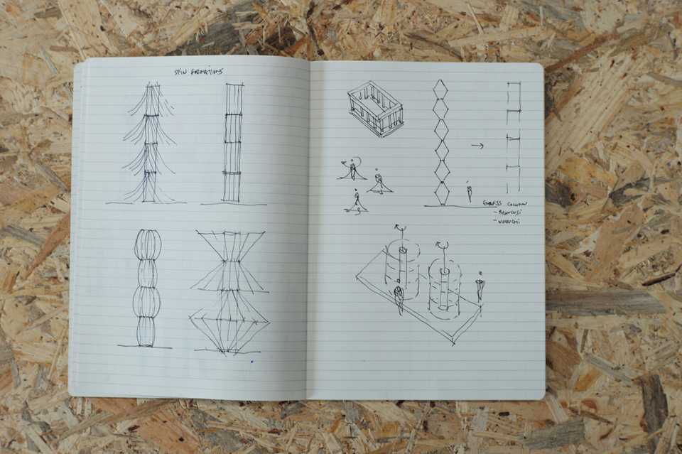 Doric Columns, Kinetic Object - Knit!